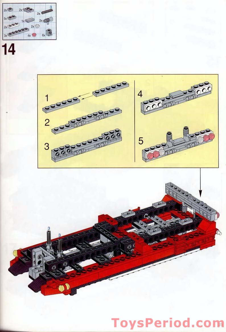 LEGO 5591 Mach II Red Bird Rig Instructions and Parts List