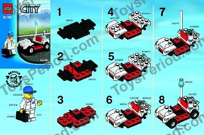LEGO 30000 Doctor with Car Instructions and Parts List