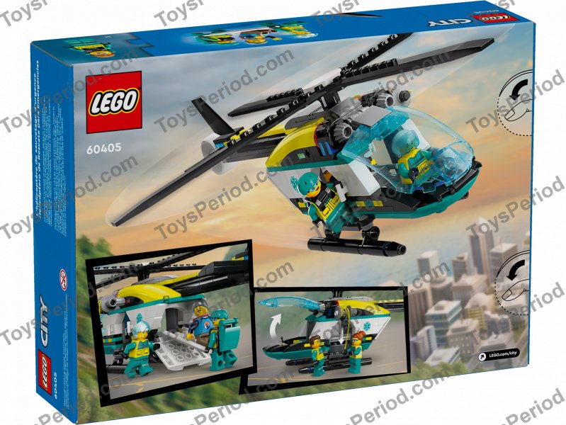 LEGO 60405 Emergency Rescue Helicopter Set Parts List