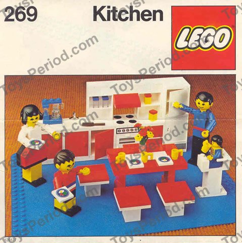 LEGO 269 Kitchen Instructions and Parts List