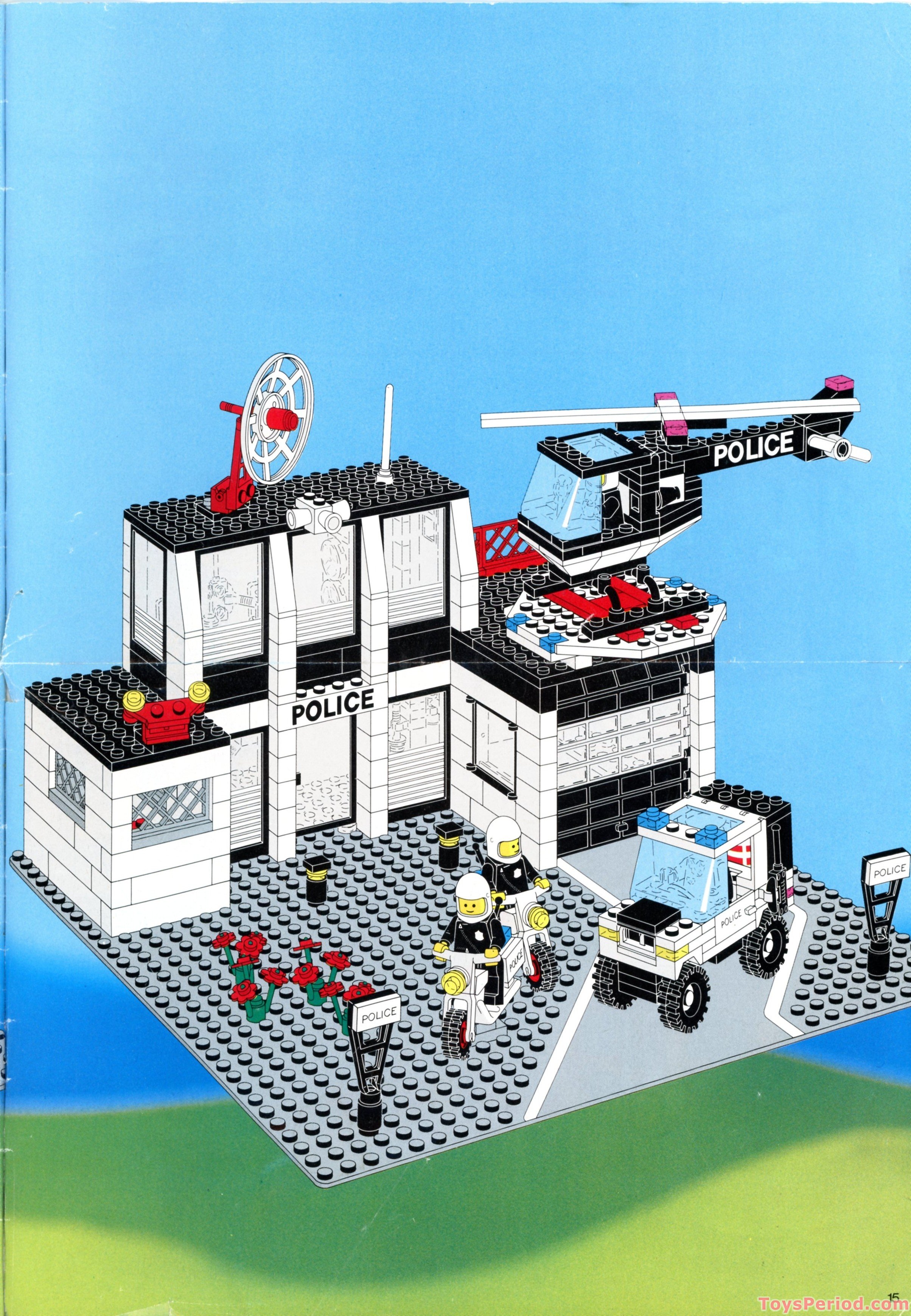 LEGO 6386 Police Command Base Instructions and Parts List