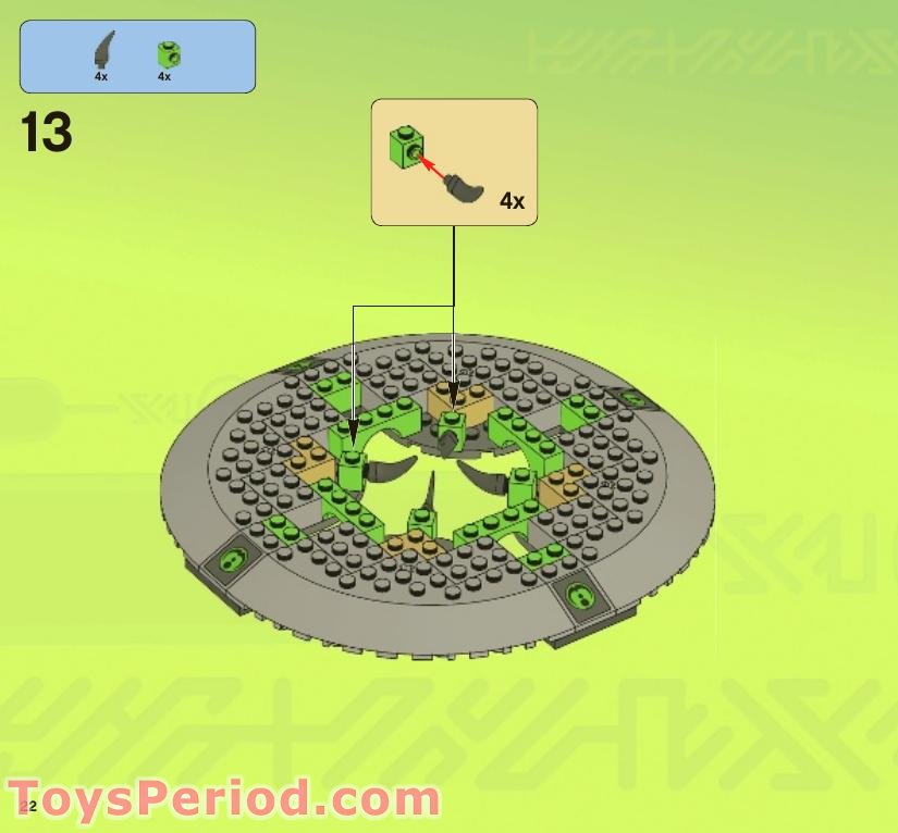 LEGO 7052 UFO Abduction Instructions and Parts List