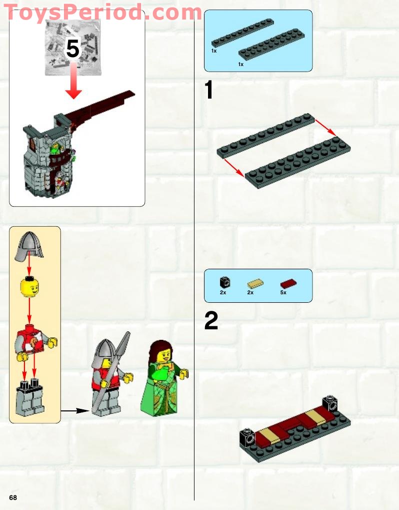 LEGO 10223 Kingdoms Joust Instructions and Parts List