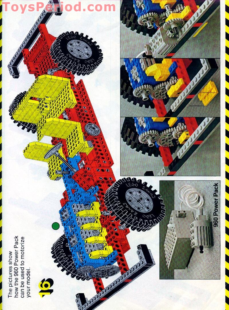LEGO 956 Auto Chassis Instructions and Parts List