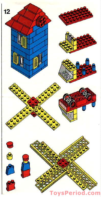 LEGO 362-1 Windmill Instructions and Parts List