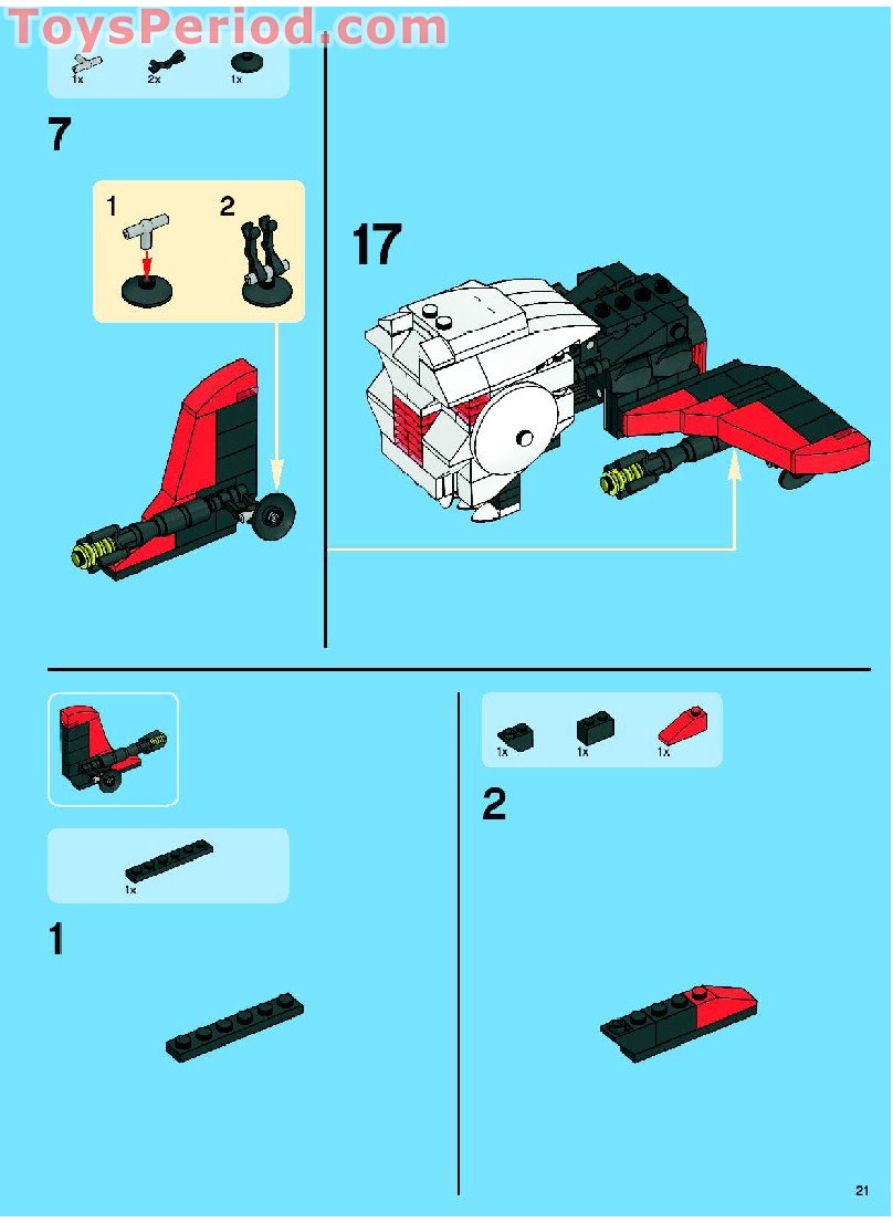 LEGO 10192 Space Skulls Instructions and Parts List
