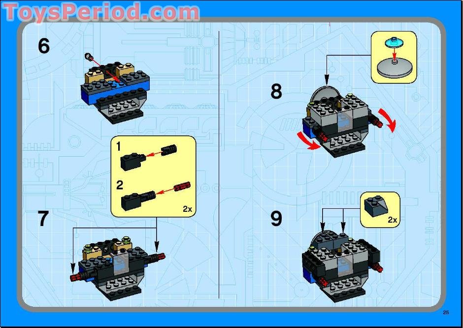 LEGO 10131 TIE Collection Instructions and Parts List