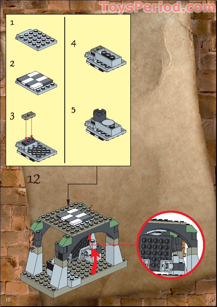 LEGO 4730 Chamber of Secrets Instructions and Parts List