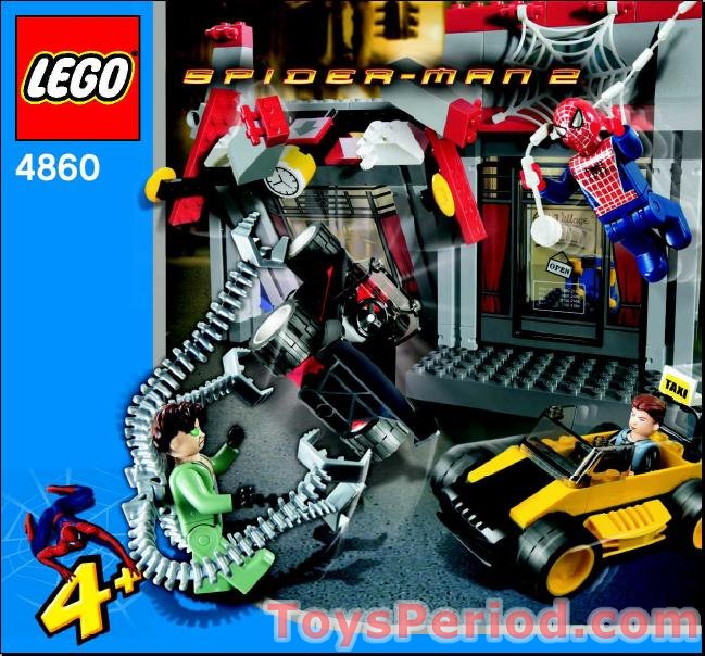 LEGO 4860 Doc Ock's Cafe Attack Instructions and Parts List
