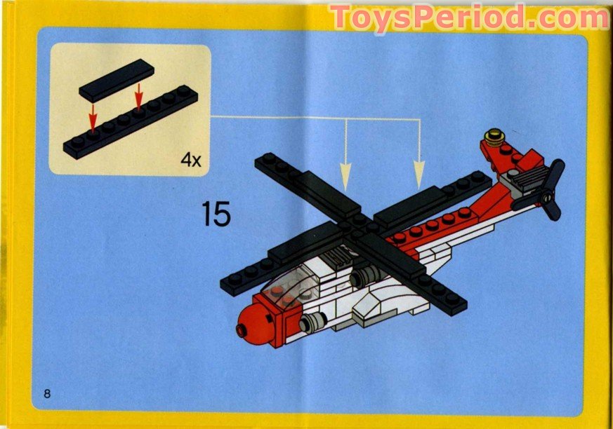 LEGO 4918 Mini Flyers Instructions and Parts List