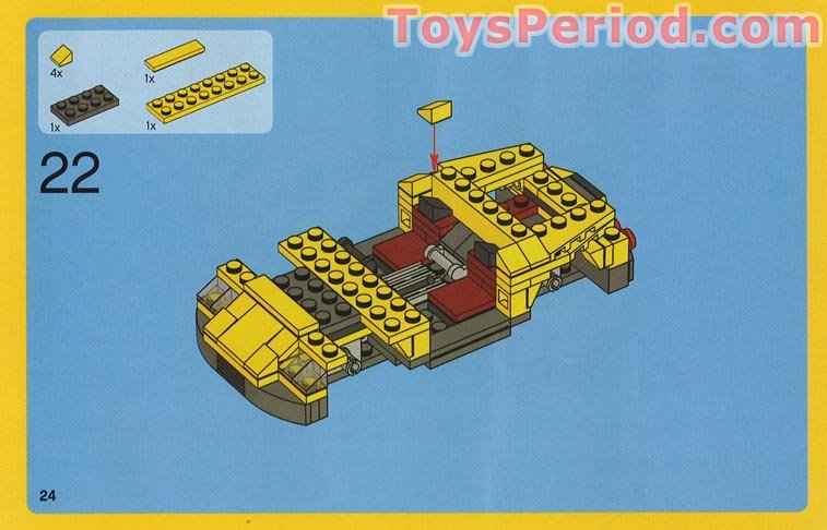 LEGO 4939 Cool Cars Instructions and Parts List