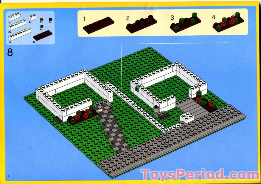 LEGO 4956 House Instructions and Parts List