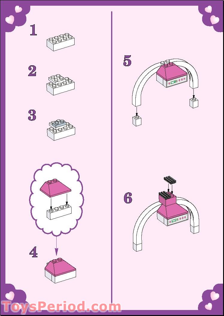 LEGO 5895 Belville Family Villa Instructions and Parts List