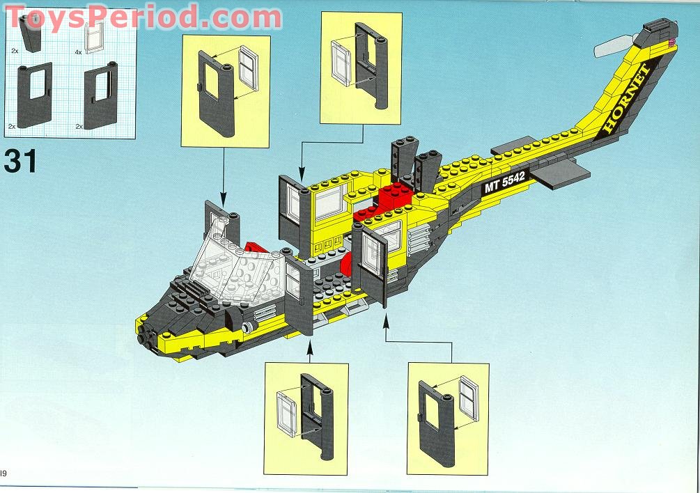 LEGO 5542 Black Thunder Instructions and Parts List