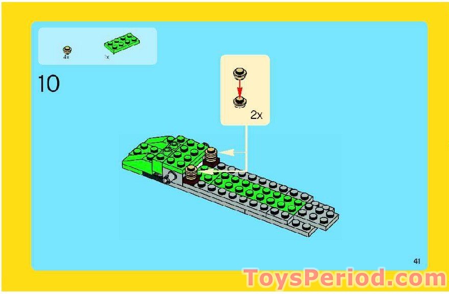 LEGO 6743 Street Speeder Instructions and Parts List