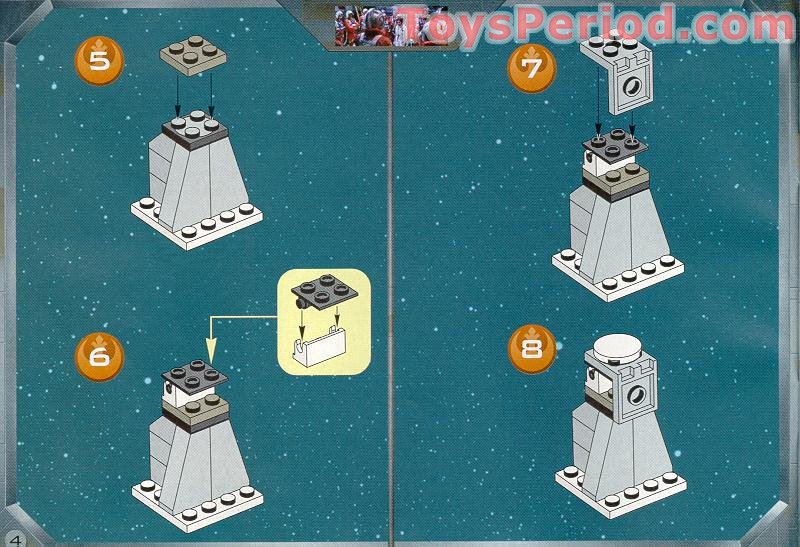 LEGO 7130 Snowspeeder Instructions and Parts List