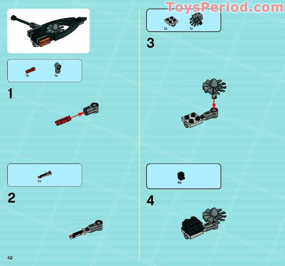 LEGO 8635 Mission 6: Mobile Command Center Instructions and Parts List