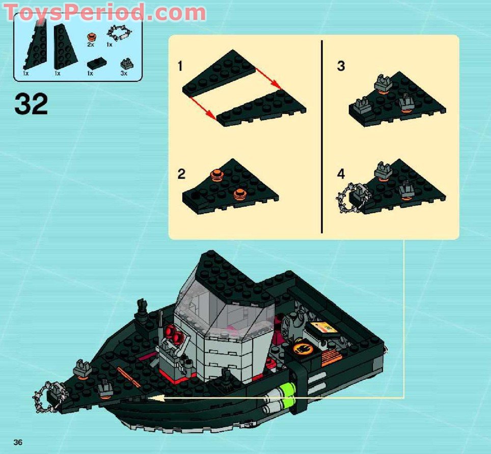 LEGO 8636 Mission 7: Deep Sea Quest Instructions and Parts List