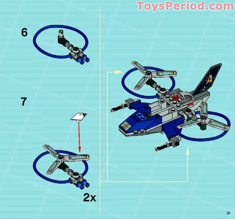 LEGO 8637 Mission 8: Volcano Base Instructions and Parts List