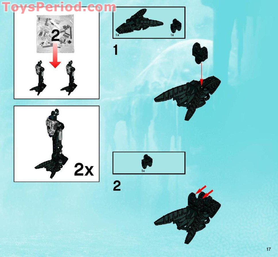 LEGO 8923 Hydraxon Instructions and Parts List