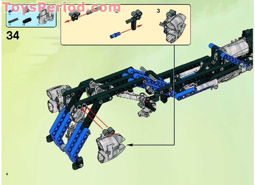 LEGO 8942-1 Jetrax T6 Instructions and Parts List