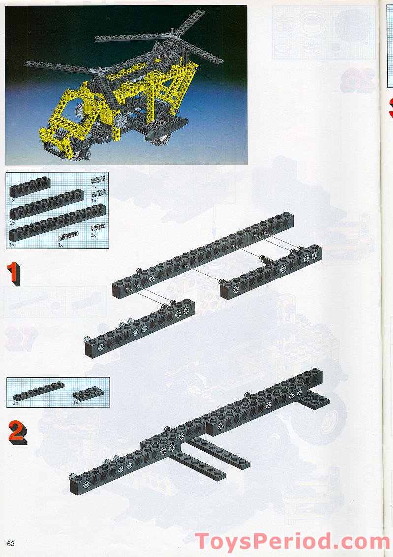 LEGO 8062 Universal Set with Storage Case Instructions and Parts List