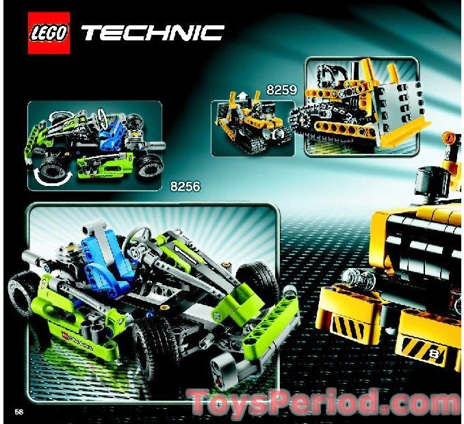 LEGO 8262 Quad Bike Instructions and Parts List