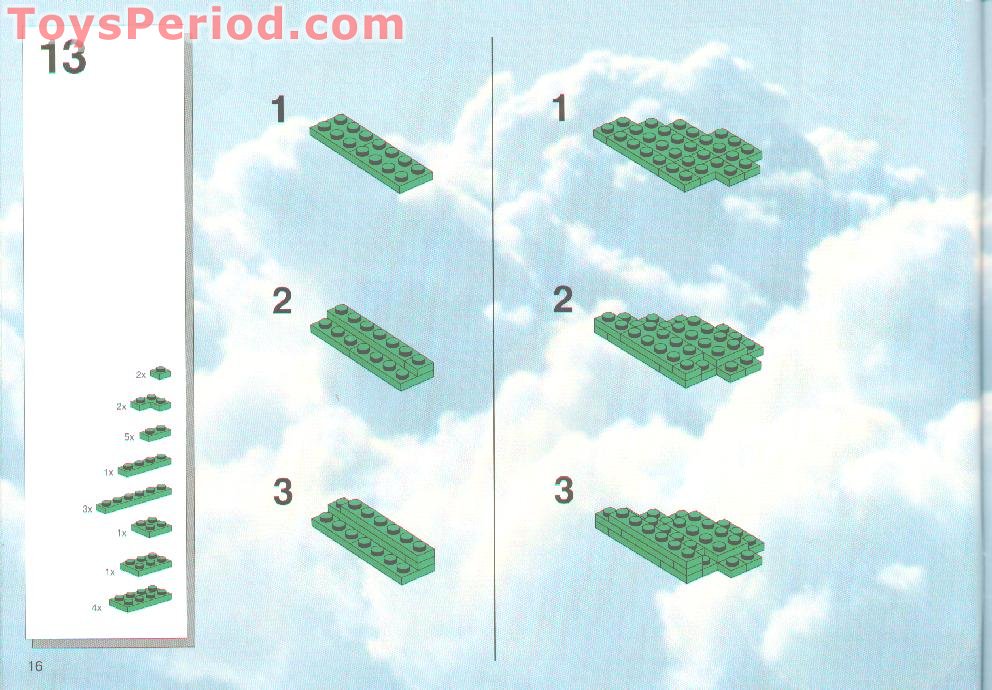 LEGO 3724 LEGO Dragon Instructions and Parts List