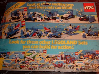 LEGO 1967-2 Legoland Town System Value Pack Set Parts List