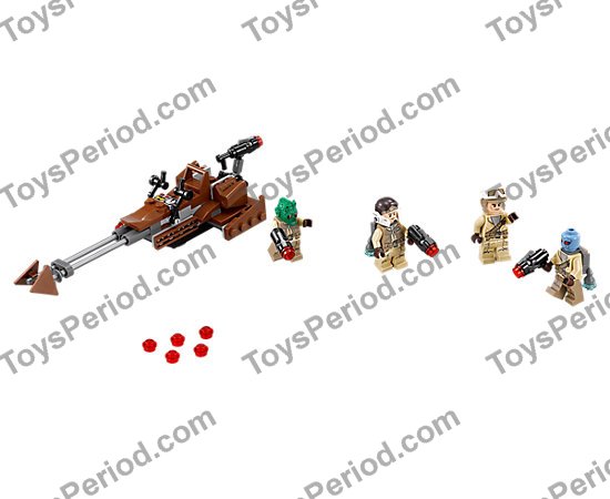 LEGO 75133 Rebel Alliance Battle Pack Set Parts List