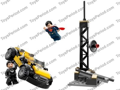 LEGO 76002 Superman: Metropolis Showdown Set Parts List