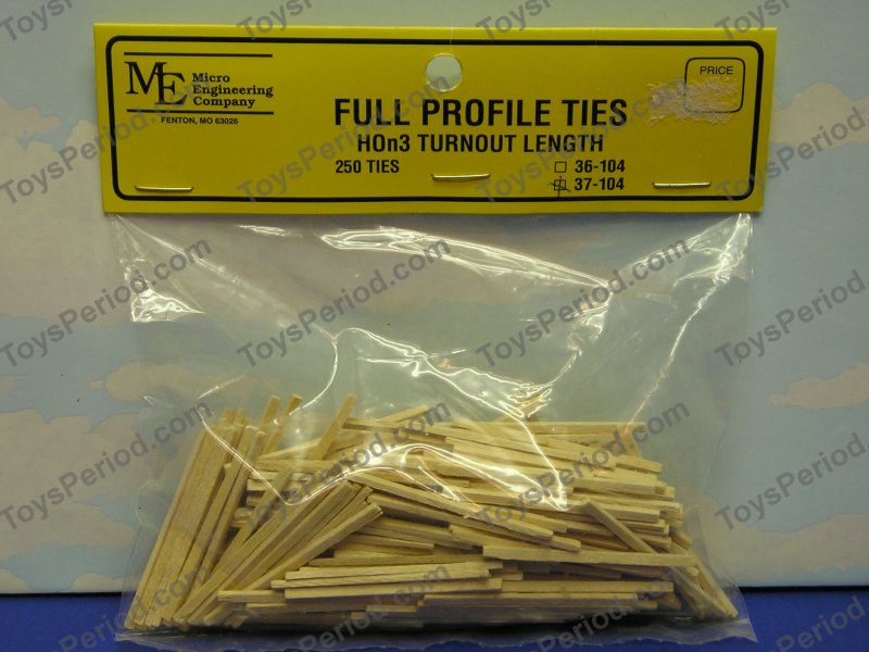 HO Track - Micro Engineering 37-104 Full Profile Ties HOn3 Turnout 250