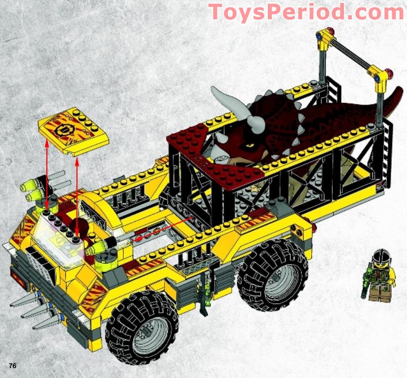 LEGO 5885 Triceratops Trapper Instructions and Parts List