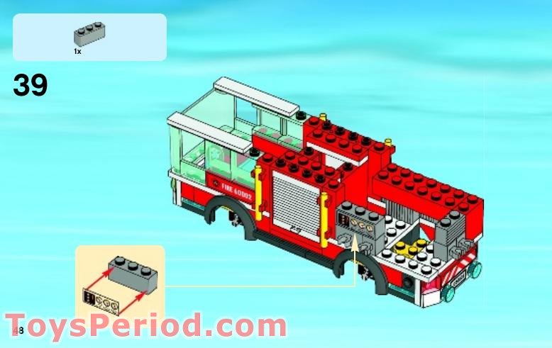 LEGO 60002 Fire Truck Instructions and Parts List