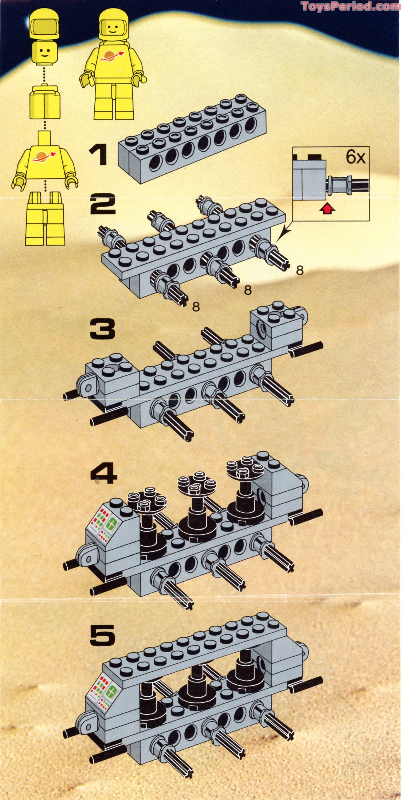 LEGO 6880 Surface Explorer Instructions and Parts List
