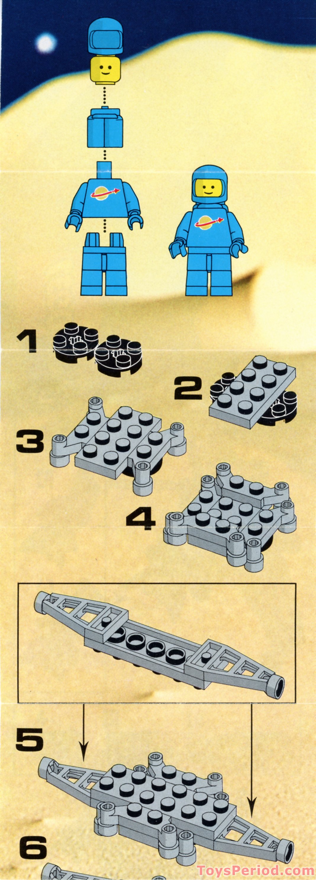 LEGO 6824 Space Dart I Instructions and Parts List