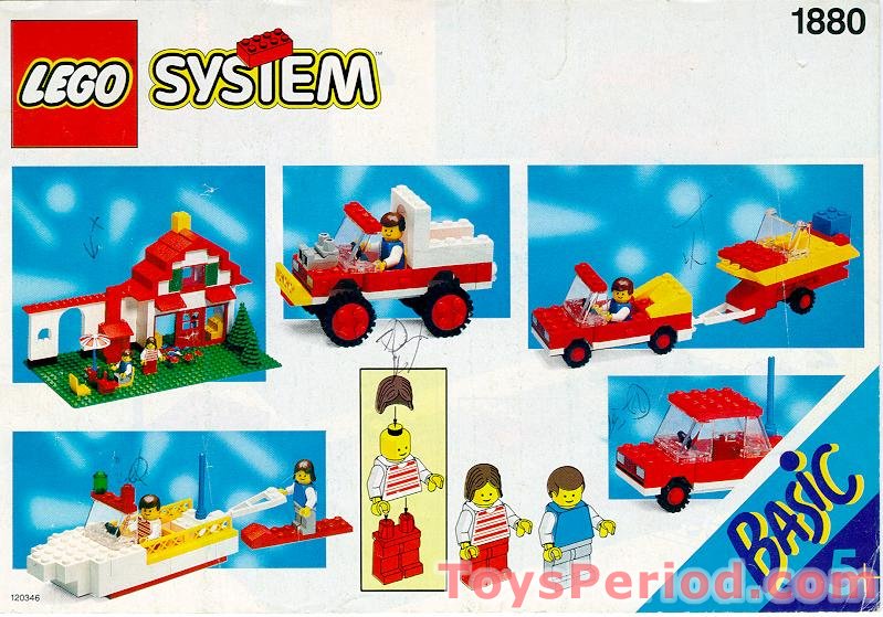 LEGO 1880 XL Bucket Instructions and Parts List