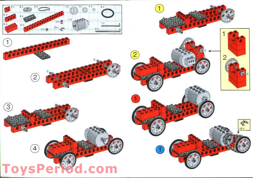LEGO 1033 Building Instructions for Set 1032 Instructions and Parts List
