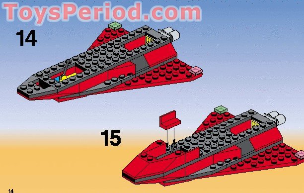 LEGO 2774 Airshow - Red Tiger Instructions and Parts List