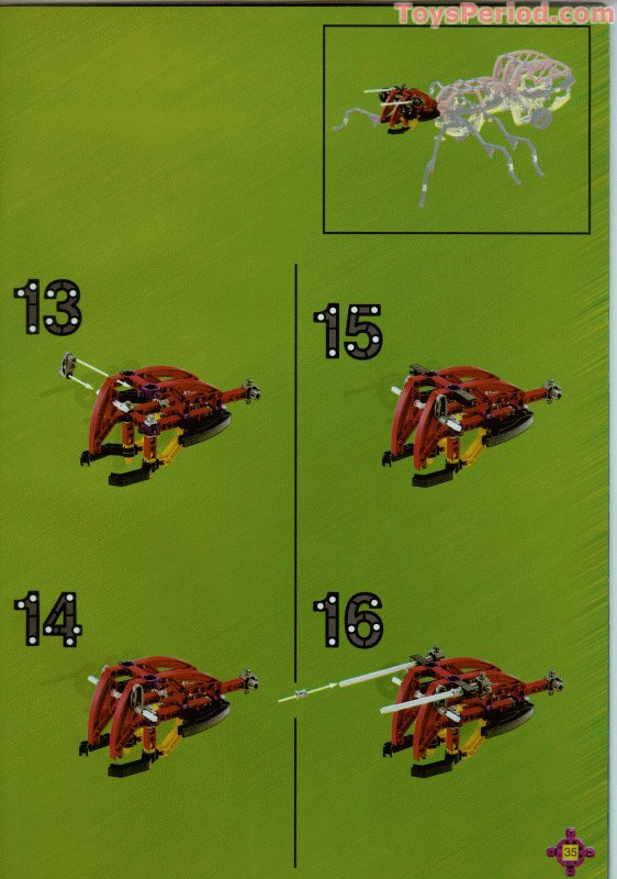 LEGO 3582 Ant Instructions and Parts List