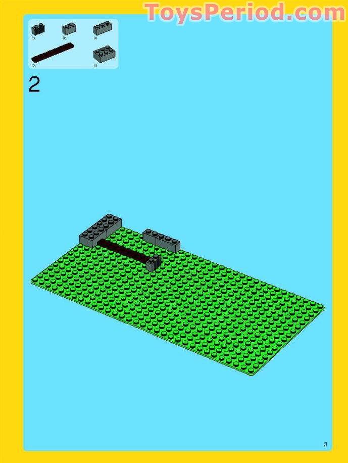 LEGO 4996 Beach House Instructions and Parts List