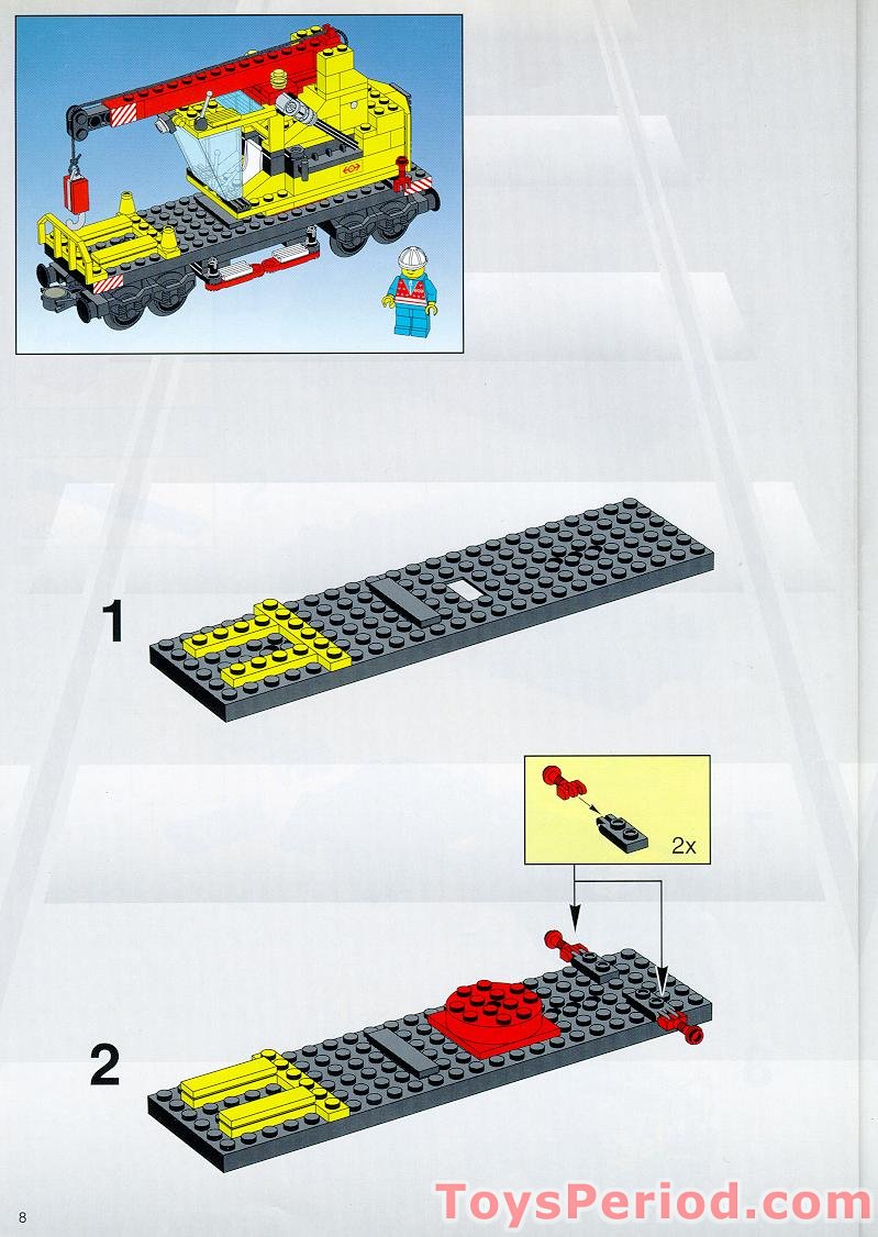 LEGO 4552 Cargo Crane Instructions and Parts List