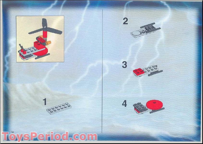 LEGO 6776 Ogel Control Center Instructions and Parts List