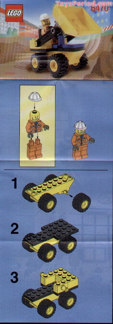 LEGO 6470 Mini Dump Truck Instructions and Parts List