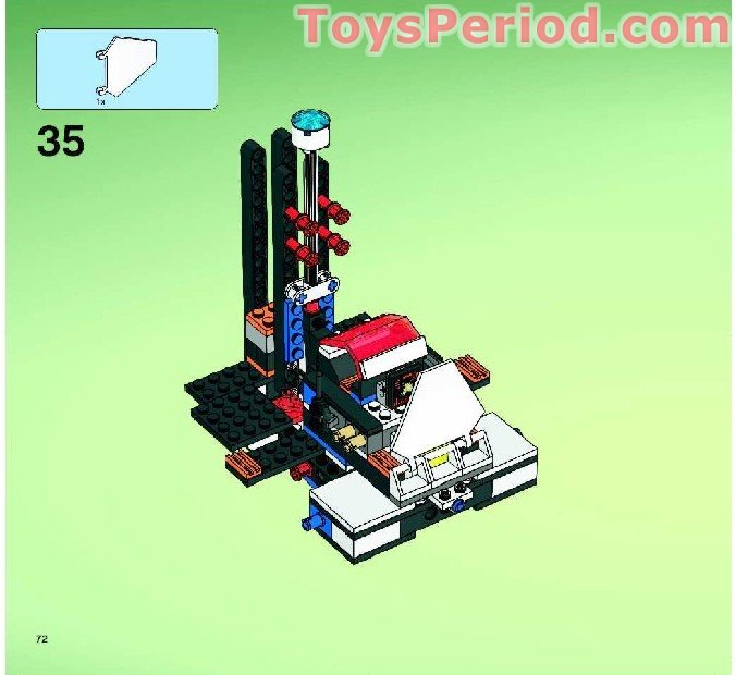 LEGO 7644 MX-81 Hypersonic Operations Aircraft Instructions and Parts List