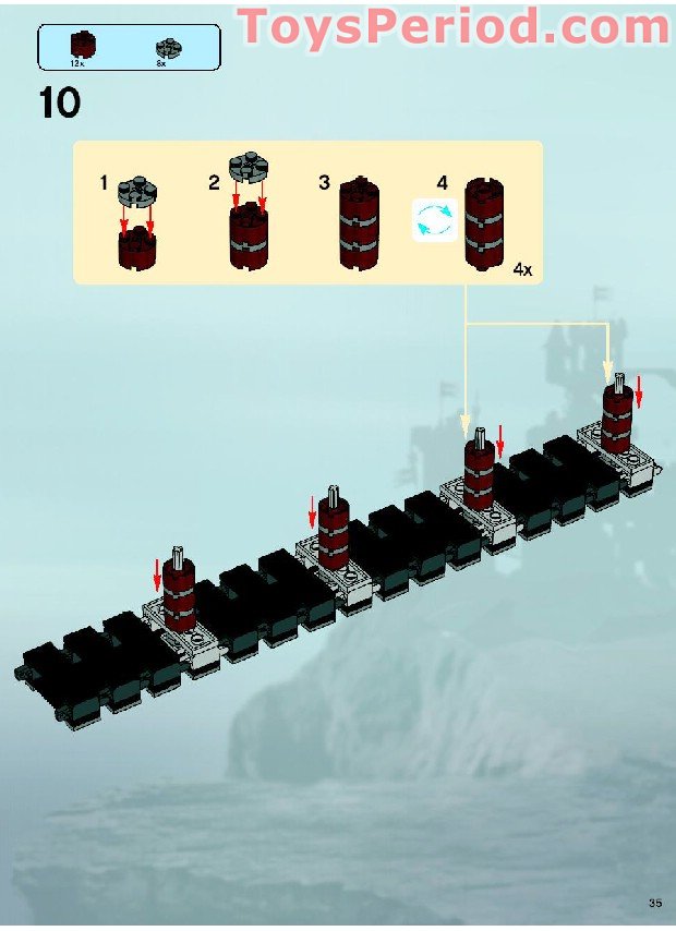 LEGO 7041 Troll Battle Wheel Instructions and Parts List