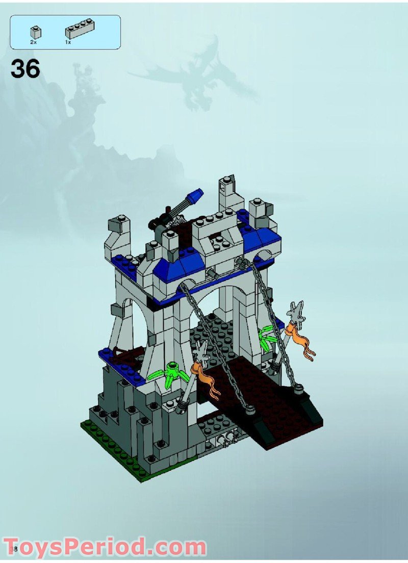 LEGO 7079 Drawbridge Defense Instructions and Parts List