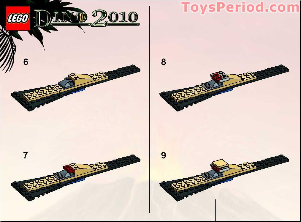 LEGO 7298 Dino Air Tracker Instructions and Parts List