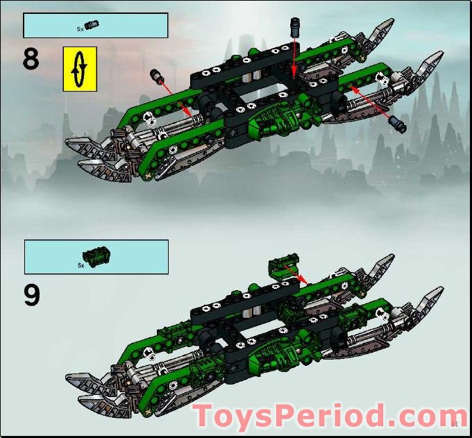 LEGO 8622 Nidhiki Instructions and Parts List