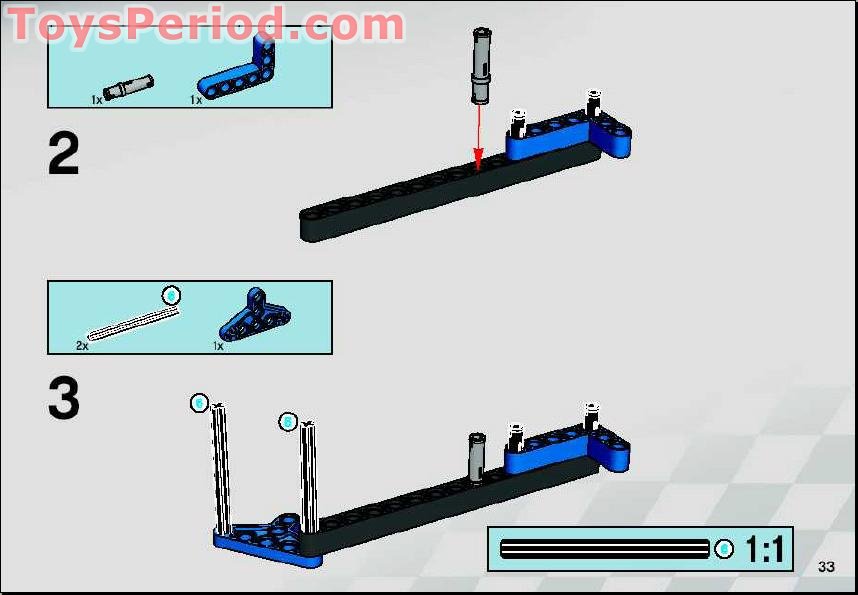 LEGO 8646 Speed Slammer Bike Instructions and Parts List